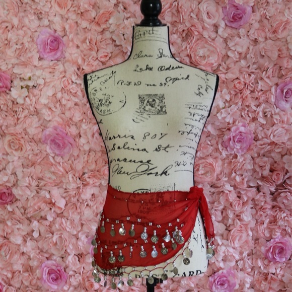 Skirts | 1pc Sequin Belly Dance Hip Scarf Skirt | Poshmark